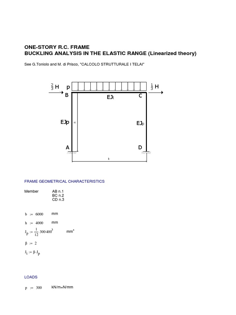 Frame Buckling | PDF | Buckling | Stiffness