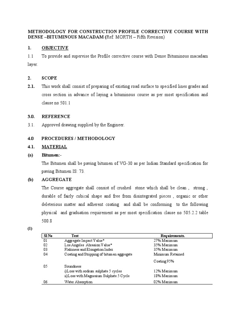 4.methodology For DBM For PCC | PDF | Asphalt | Traffic