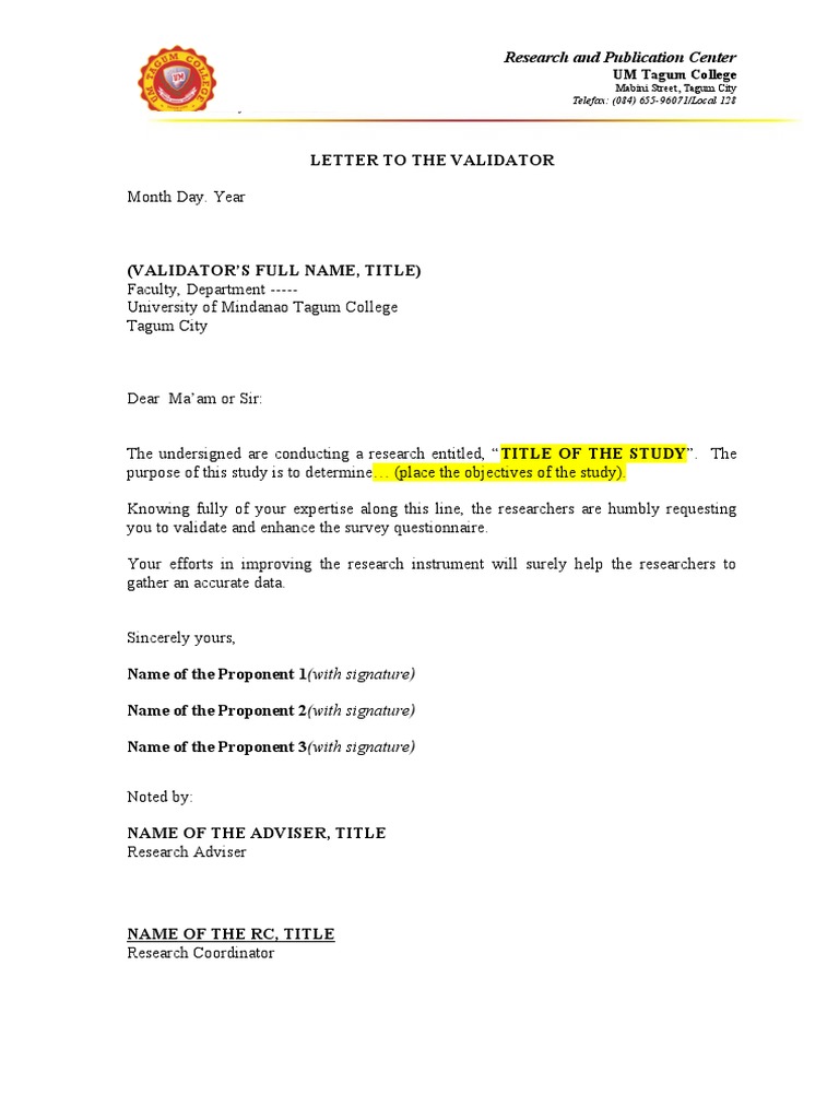 Research Survey Validation Request | PDF | Career & Growth | Technology ...