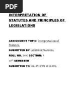 Basic Principles of Interpretation | PDF | Plain Meaning Rule ...