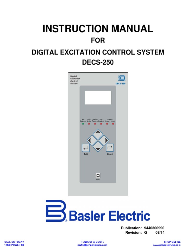 Manual Basler Avr Decs250 | PDF | Open Source | License