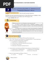 Learning Activity Sheet Araling Panlipunan 6 | PDF