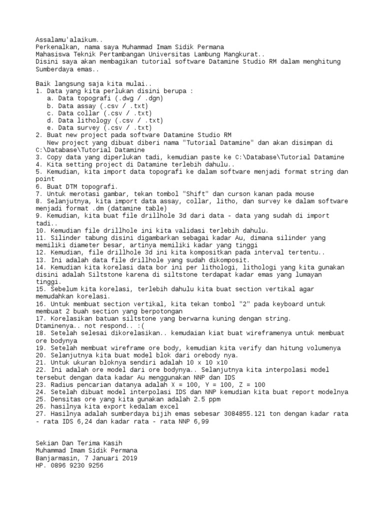 Tutor Datamine | PDF