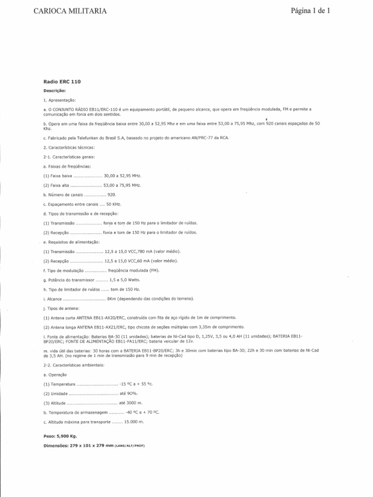 Rádio EB11 - Manual | PDF