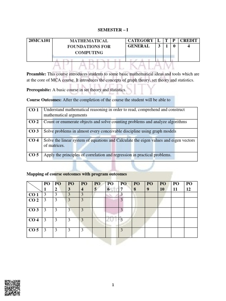 KTU MCA Syllabus | PDF | Parallel Computing | System Of Linear Equations
