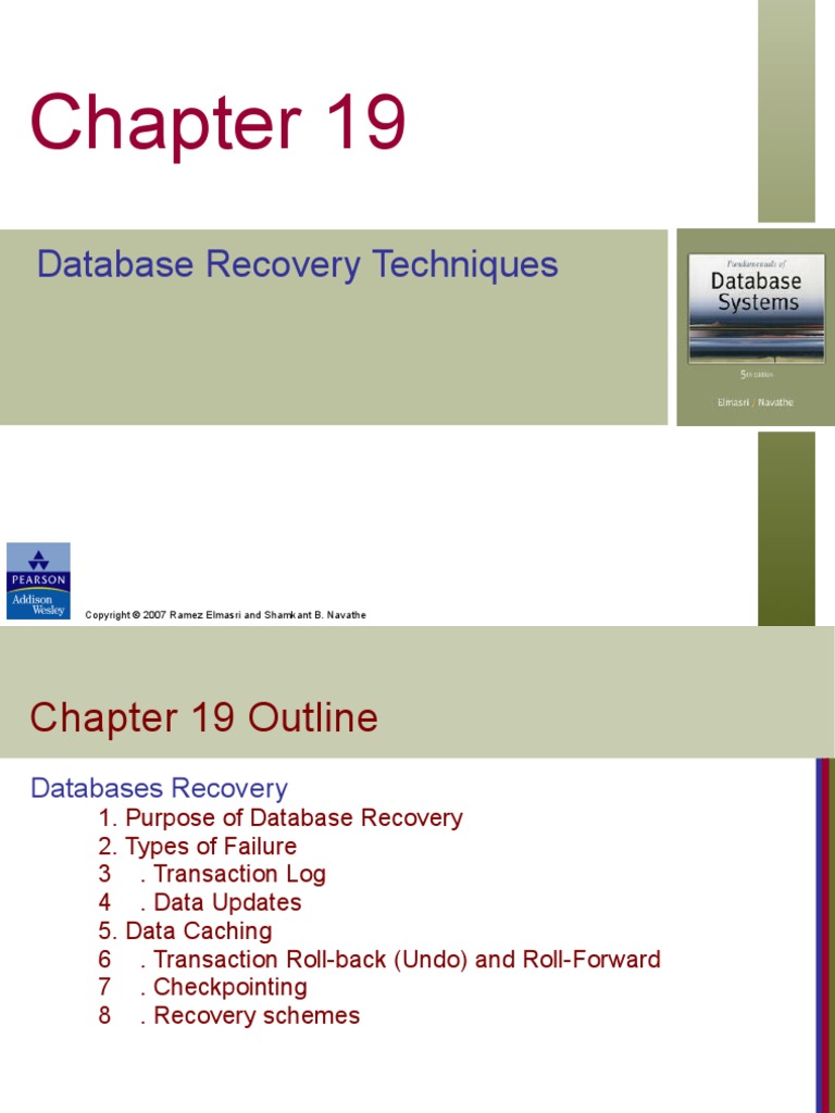 Dbms 4.3 Recovery | PDF | Database Transaction | Cache (Computing)