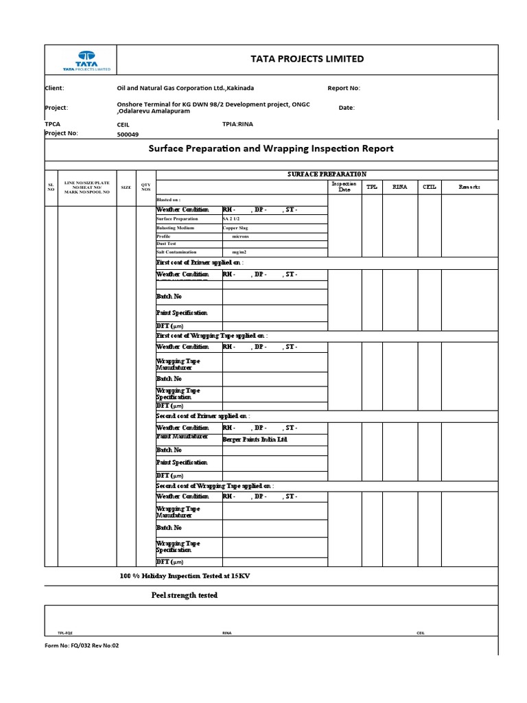 Painting Report Format | PDF | Industrial Processes | Secondary Sector ...