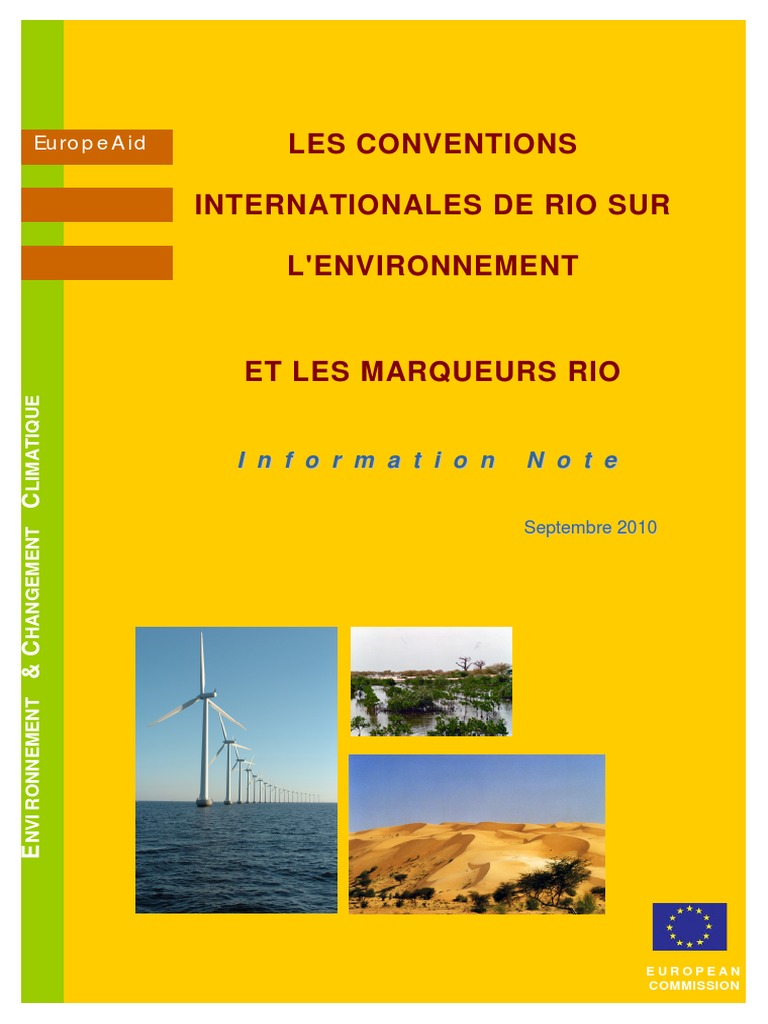 Conventions de Rio et Marqueurs Rio | PDF | Biodiversité | Changement ...