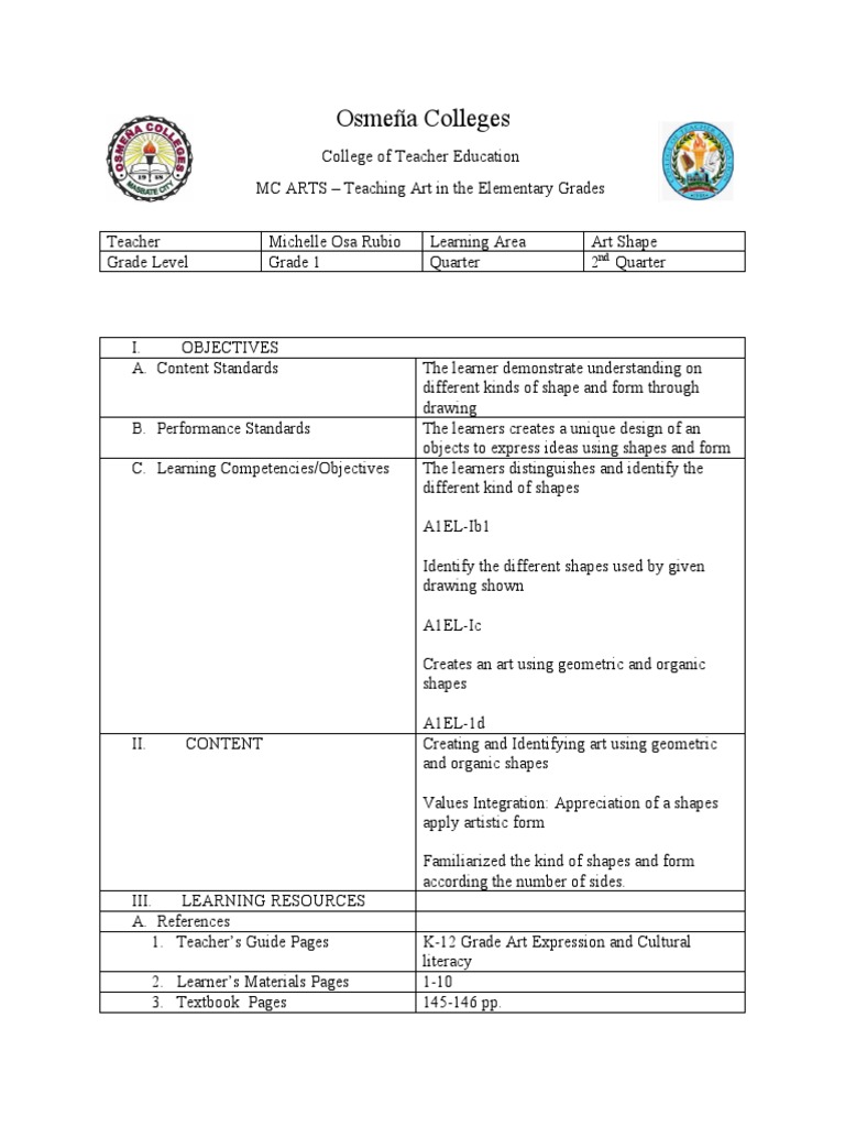 Techer Mich | PDF | Shape | Learning