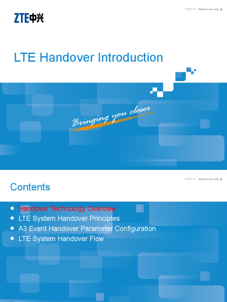 LTE Handover Introduction | PDF | Lte (Telecommunication) | Electronics