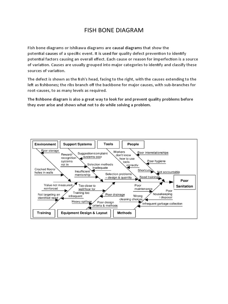 Fish Bone Diagram: Causal Diagrams Causes It Is Used For | PDF