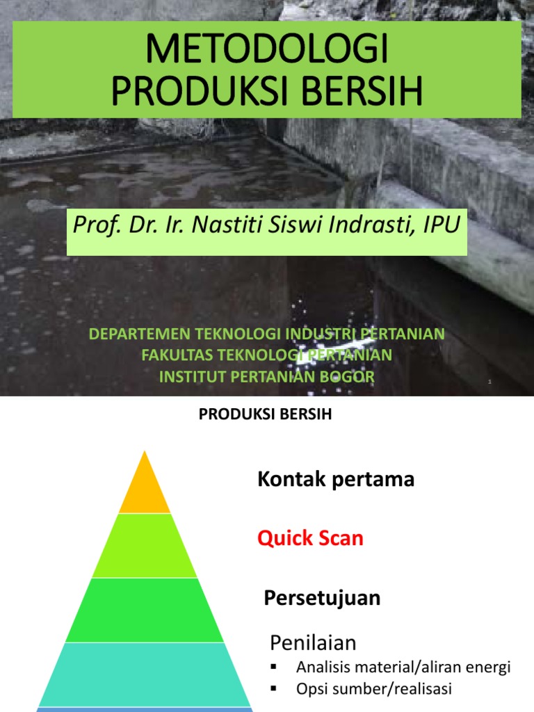 2018 4. Metodologi Dan Prosedur Produksi Bersih | PDF