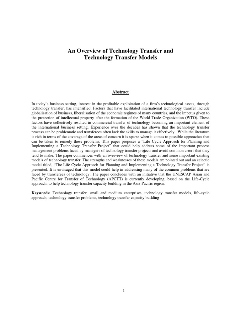 An Overview of TT and TT Models | PDF | Natural Environment | Economic ...