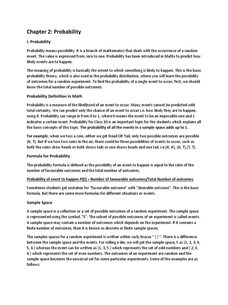 Probability Fundamentals: Understanding Sample Spaces, Events, and ...