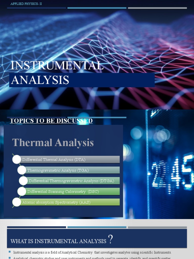 Instumental Analysis | PDF | Instrumental Chemistry | Differential ...