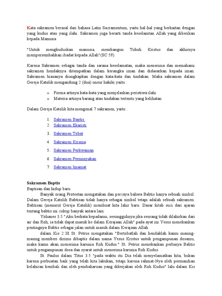 Sakramen Inisiasi | PDF