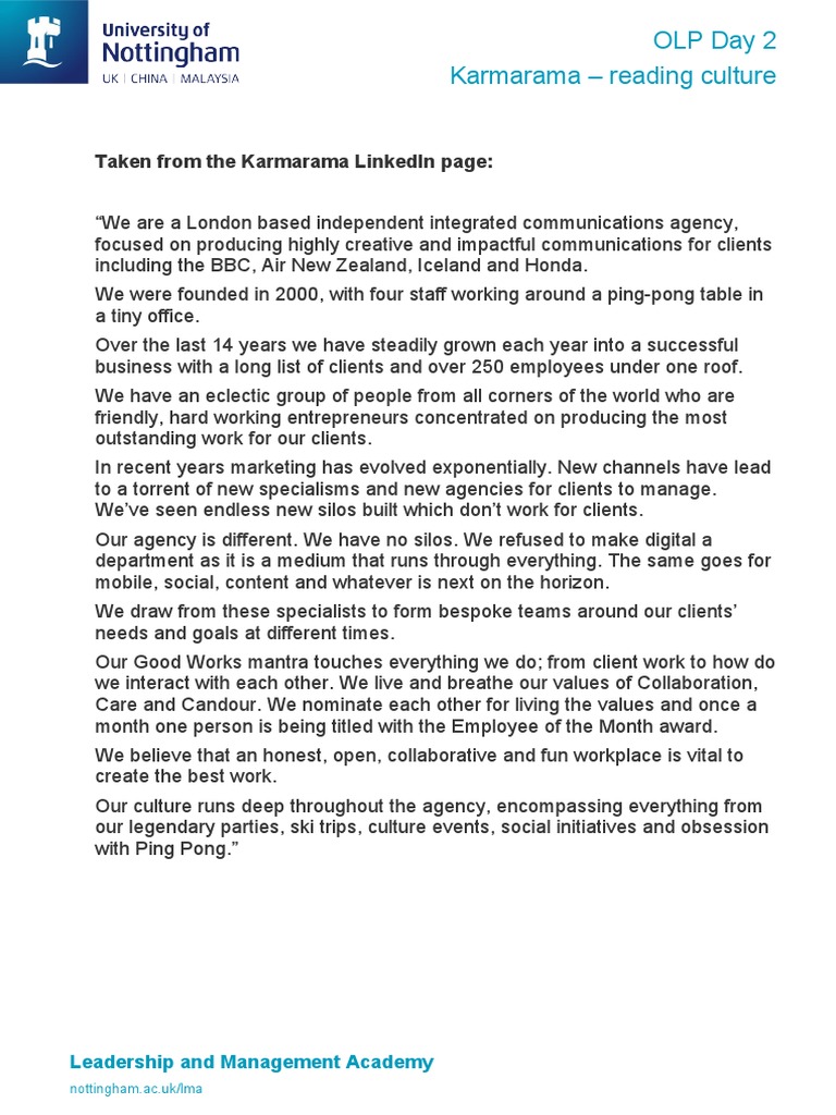 Karmarama - Reading Culturev2 | PDF