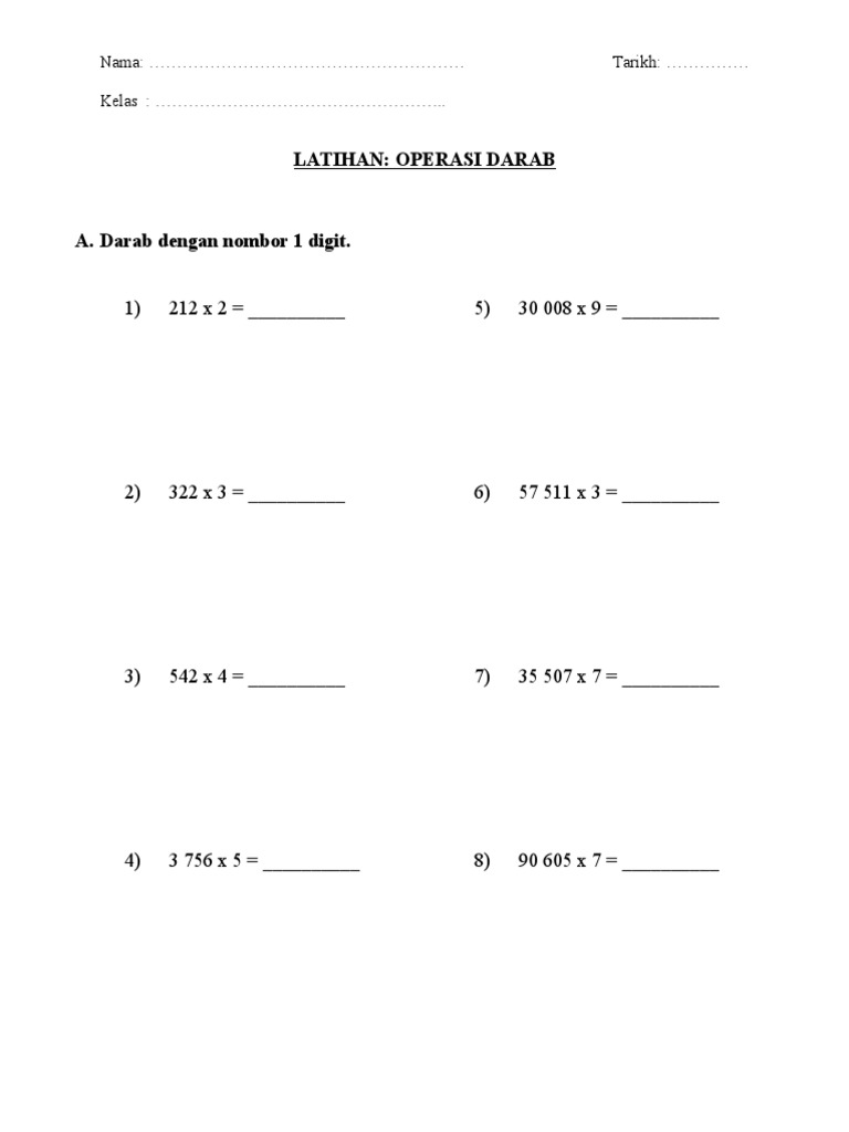 Bahagi Matematik Latihan Bahagi Tahun 3 Matematik Tahun 3 Bahagi Wang