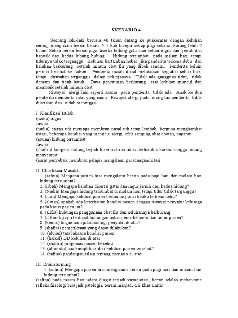 Tutorial Skenario 4 Kelompok 8 Pertemuan 1 | PDF