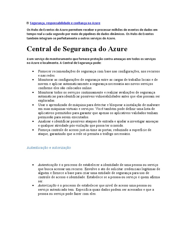 Segurança azure | PDF | Segurança da camada de transporte | Segurança ...