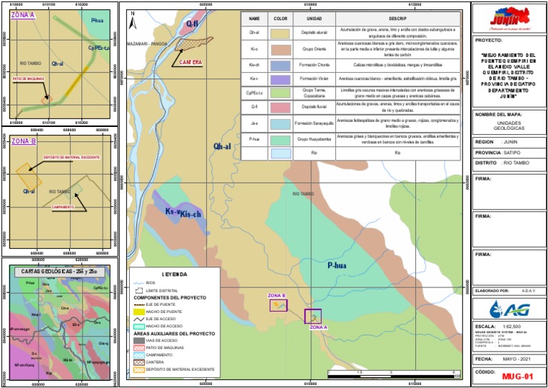 Mapa Geológico | PDF | Ciencias de la Tierra | Materiales naturales