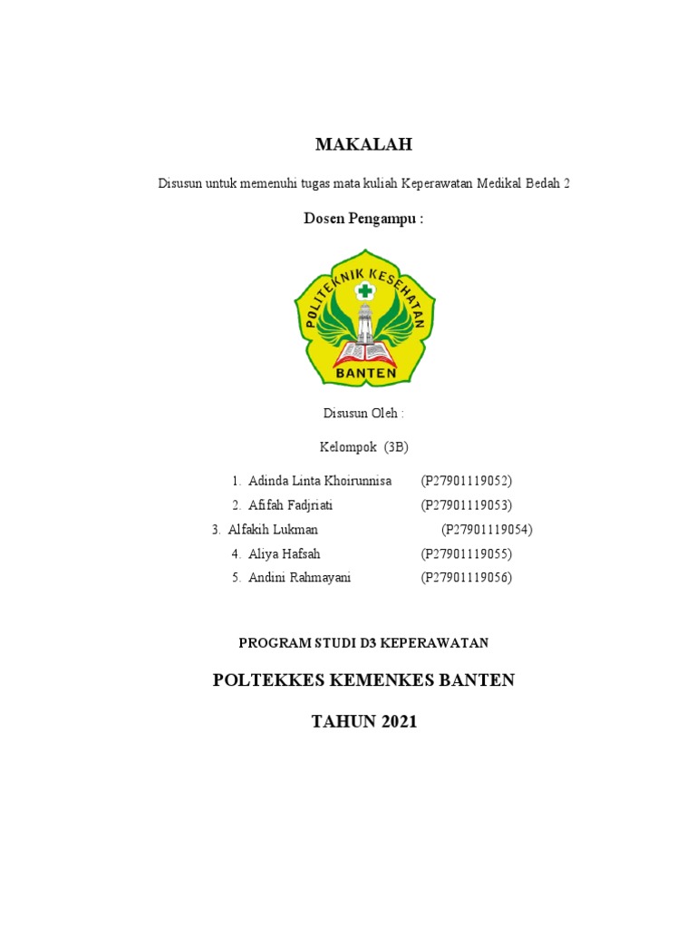 Makalah KMB 2 Kel 1 | PDF