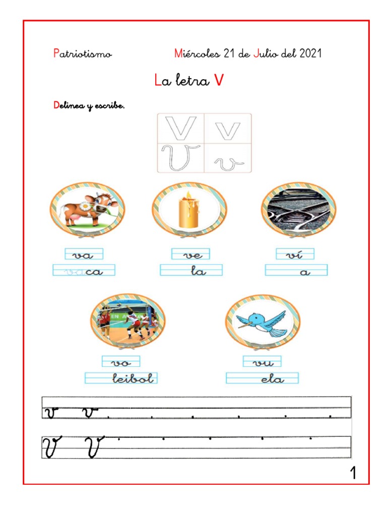 PDF La Letra V | PDF