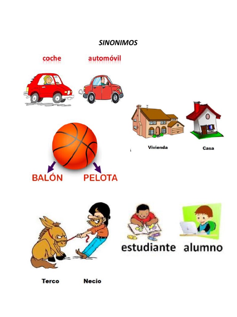 SINONIMOS y Antonimos | PDF