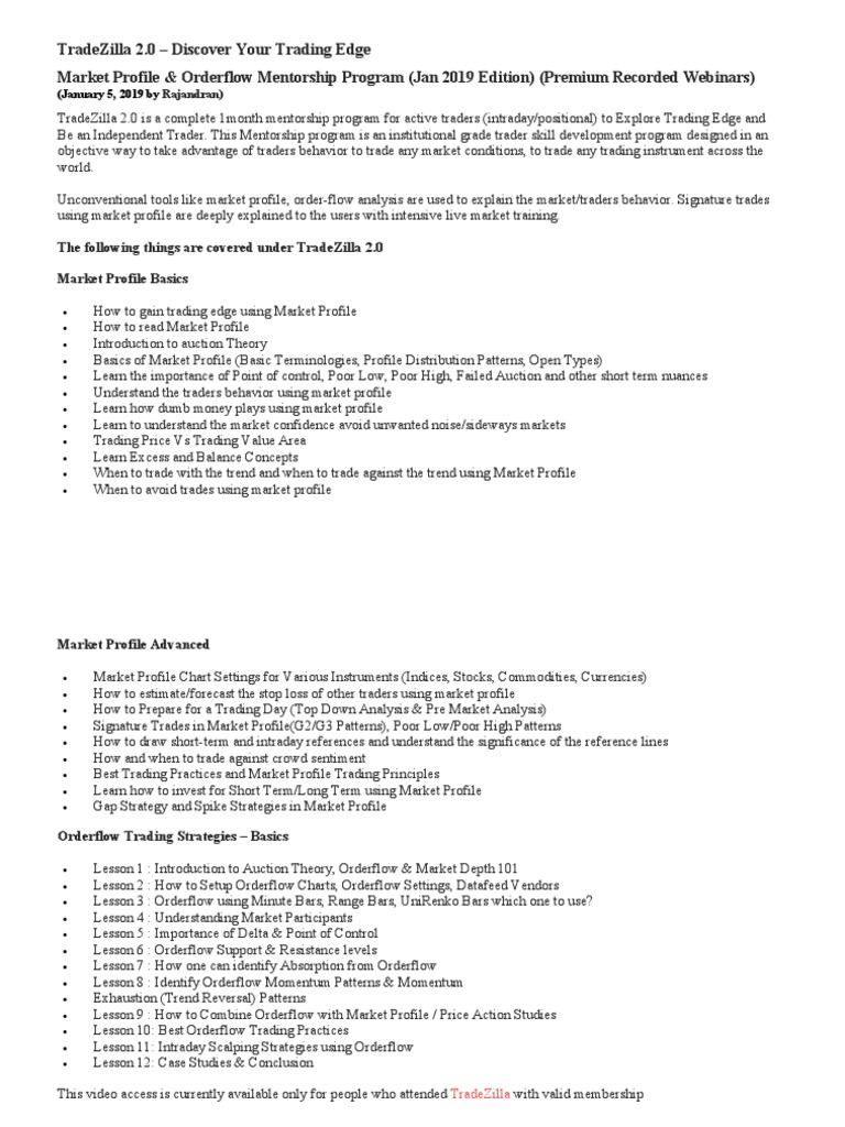 TradeZilla 2.0 - Discover Your Trading Edge | PDF | Day Trading ...