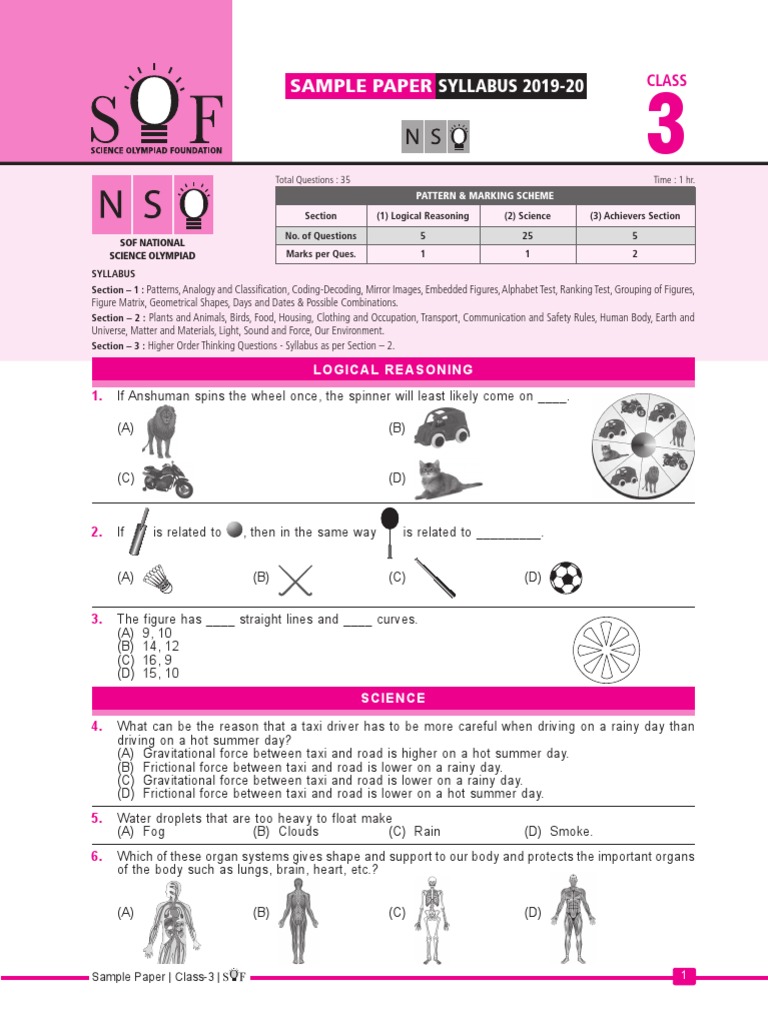 Sample Paper Syllabus 2019-20: Class | PDF | Trees | Reason
