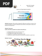 How To Write A Sports Article | PDF | Plain Language | News