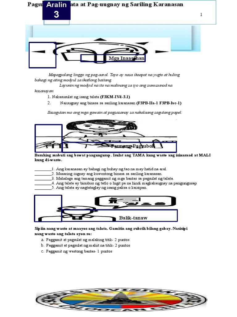 Filipino 3 Q4 Week 3 | PDF