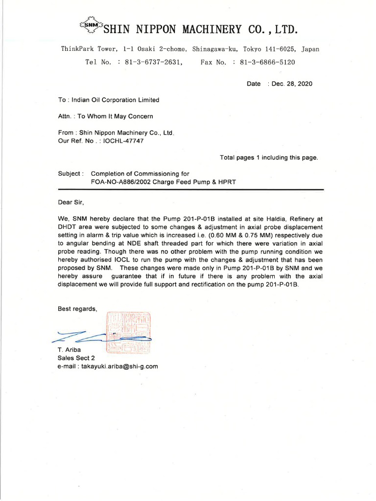 SNM Letter | PDF