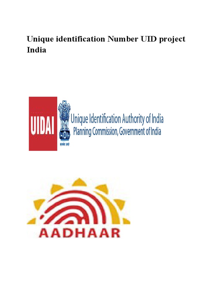 Unique Identification Number UID Project India | PDF | Business | Policy