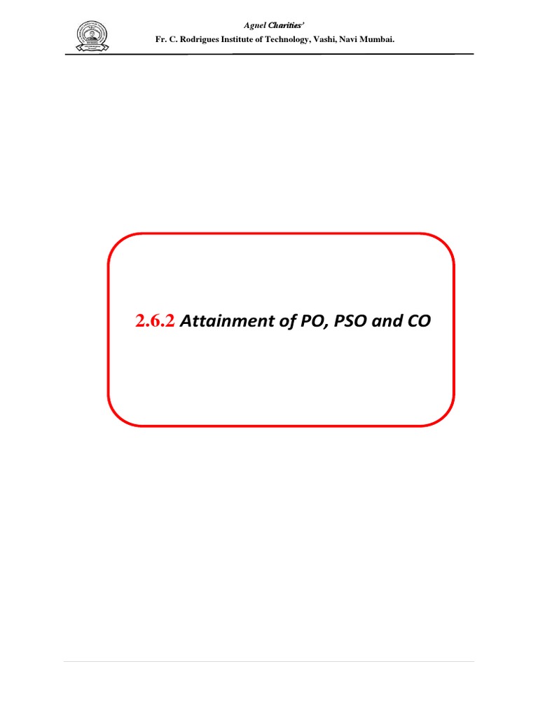 Assessment of Course Outcome Attainment through Direct and Indirect ...