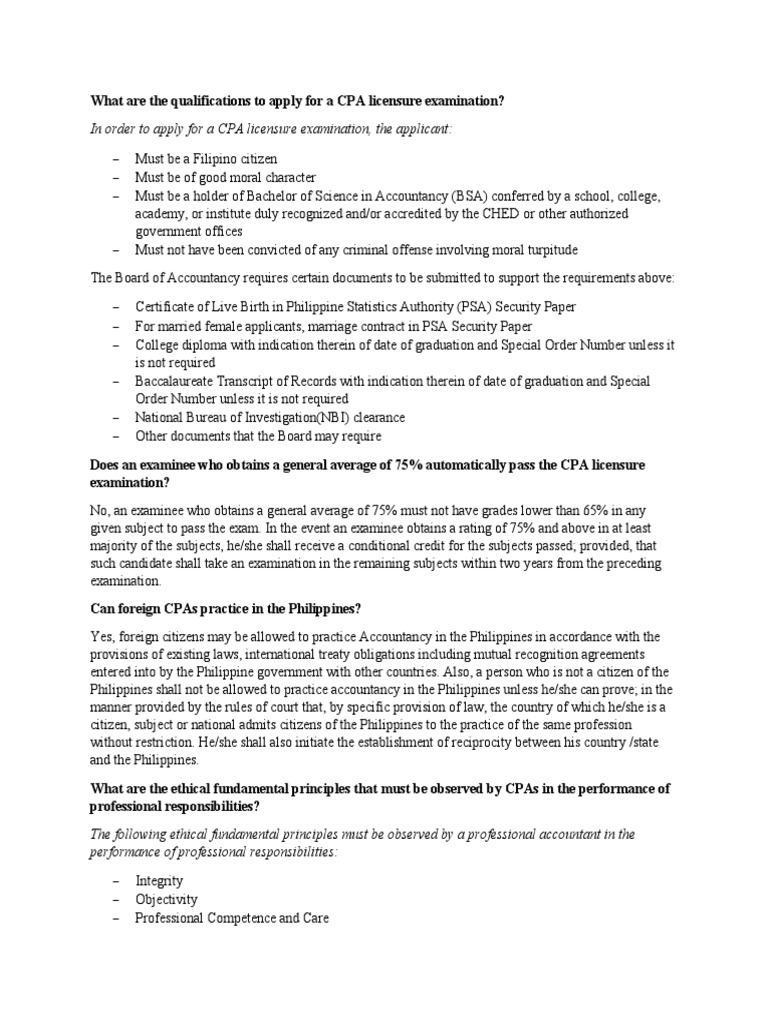 CPAs in The Philippines | PDF | Certified Public Accountant | Licensure