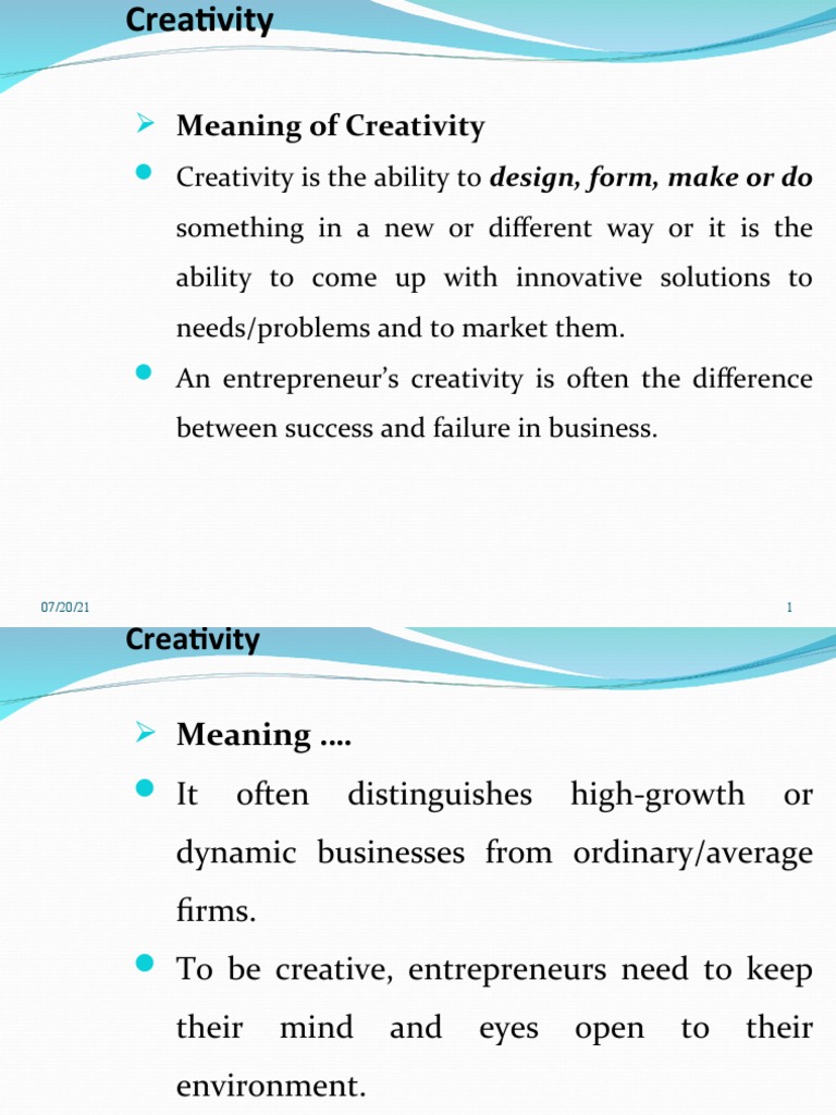 Exploring Creativity and Generating Business Ideas | PDF | Return On ...