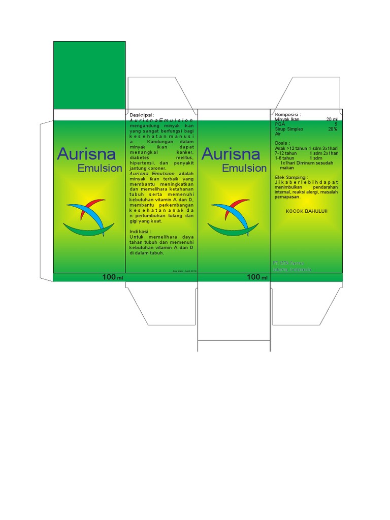 Contoh Design Box Untuk Obat-Dikonversi | PDF