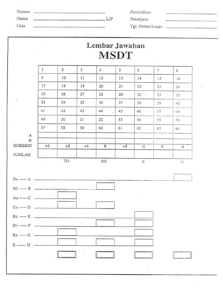 Lembar Papi Dan MSDT | PDF