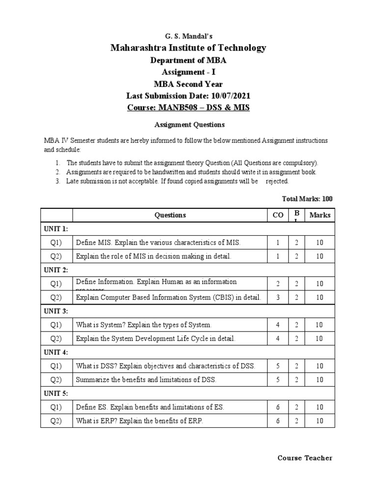 Maharashtra Institute of Technology | PDF