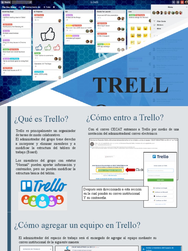 Presentacion Trello | PDF | Informática | Informática y tecnología de ...