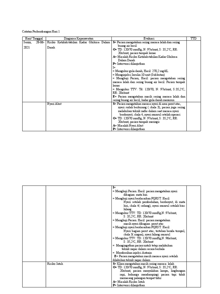 LK DM Tipe 2 (Catatan Perkembangan) | PDF