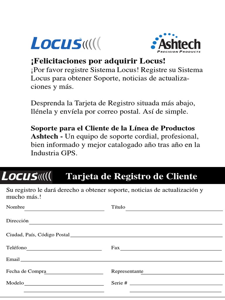 Guia GPS Ashtech Locus Spanish Manual - Parte01 | PDF | Fax | Archivo de computadora