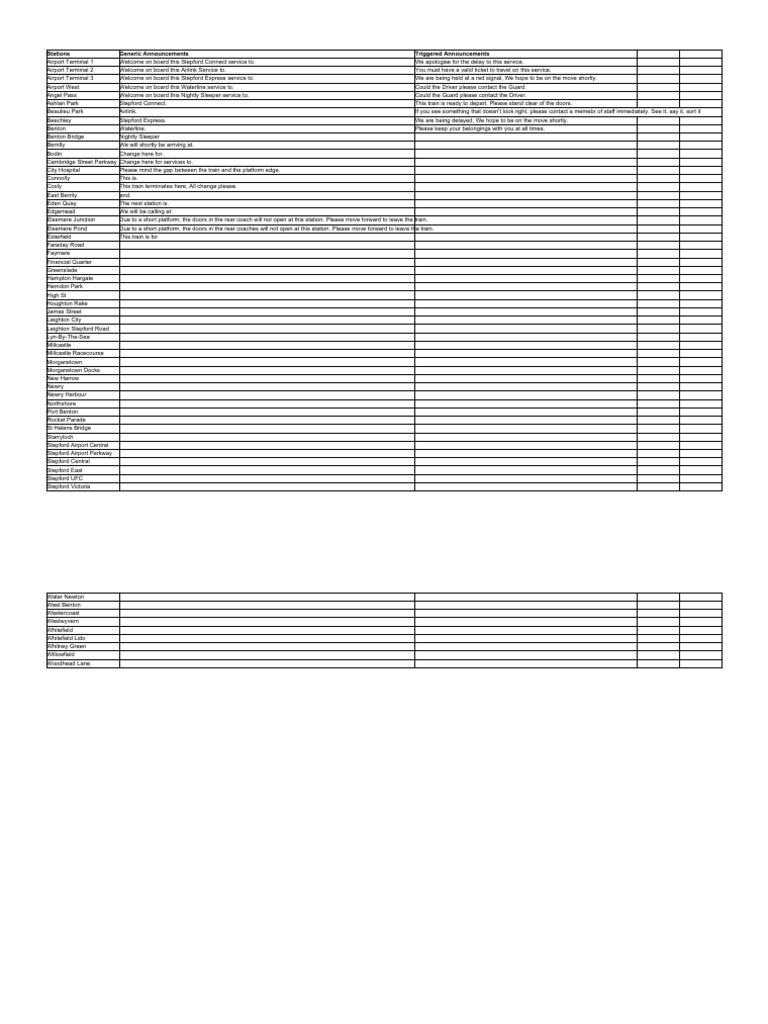 Script | PDF | Rail Transport | Transport