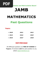 JSS3 NECO BECE Mathematics Past Questions Free PDF | PDF | Mathematics
