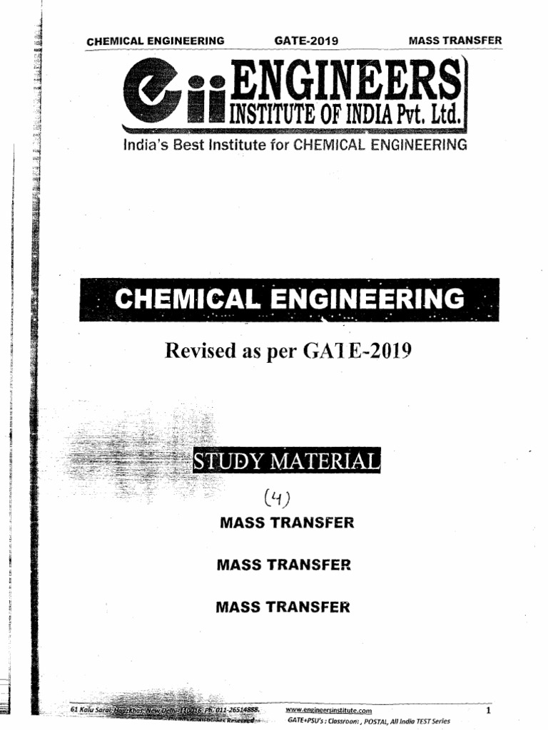 Mass Transfer | PDF