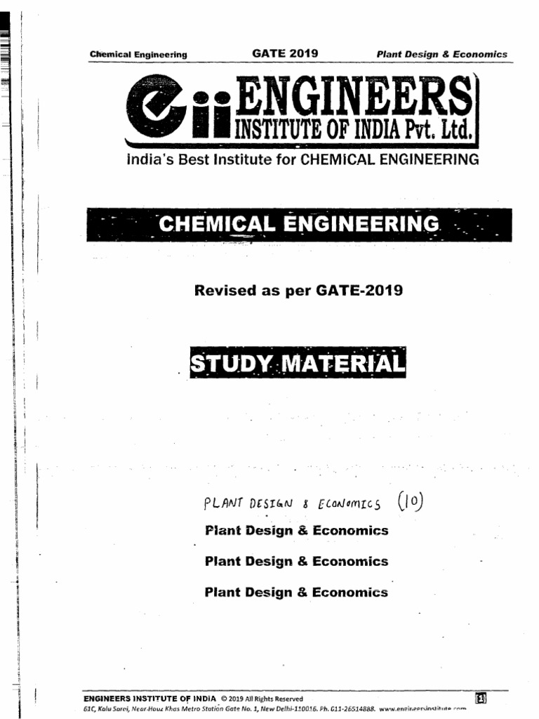 Plant Design & Economics | PDF