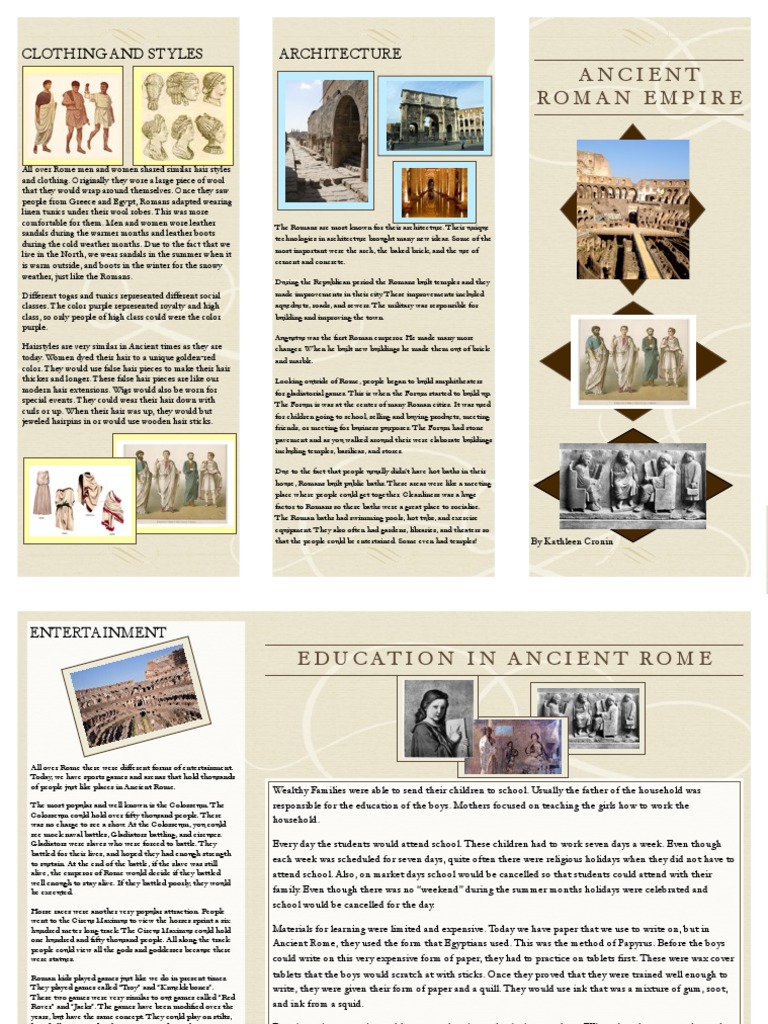 Ancient Rome Brochure | PDF | Ancient Rome | Gladiator
