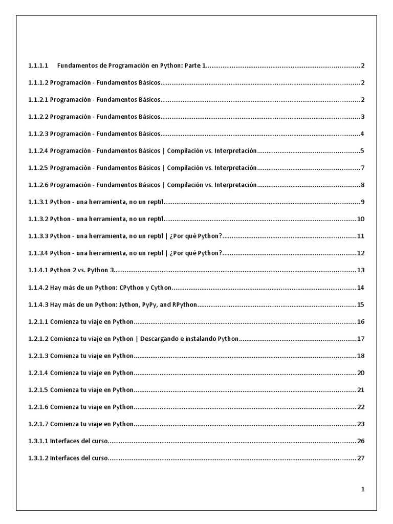 Fundamentos de Programación en Python | PDF | Programa de computadora ...