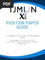 Model UN Position Paper Guide | PDF | Globalization | International ...